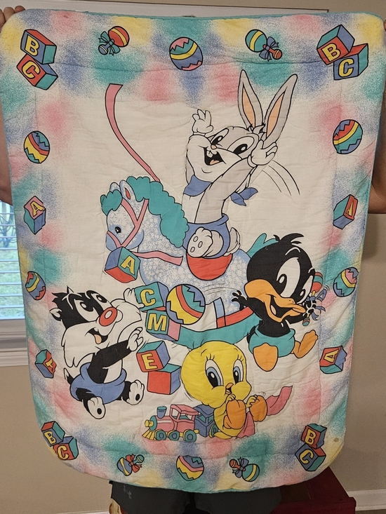 Warner Bros. | Bedding | Vtg 9s Baby Looney Tunes 5piece Nursery Room ...